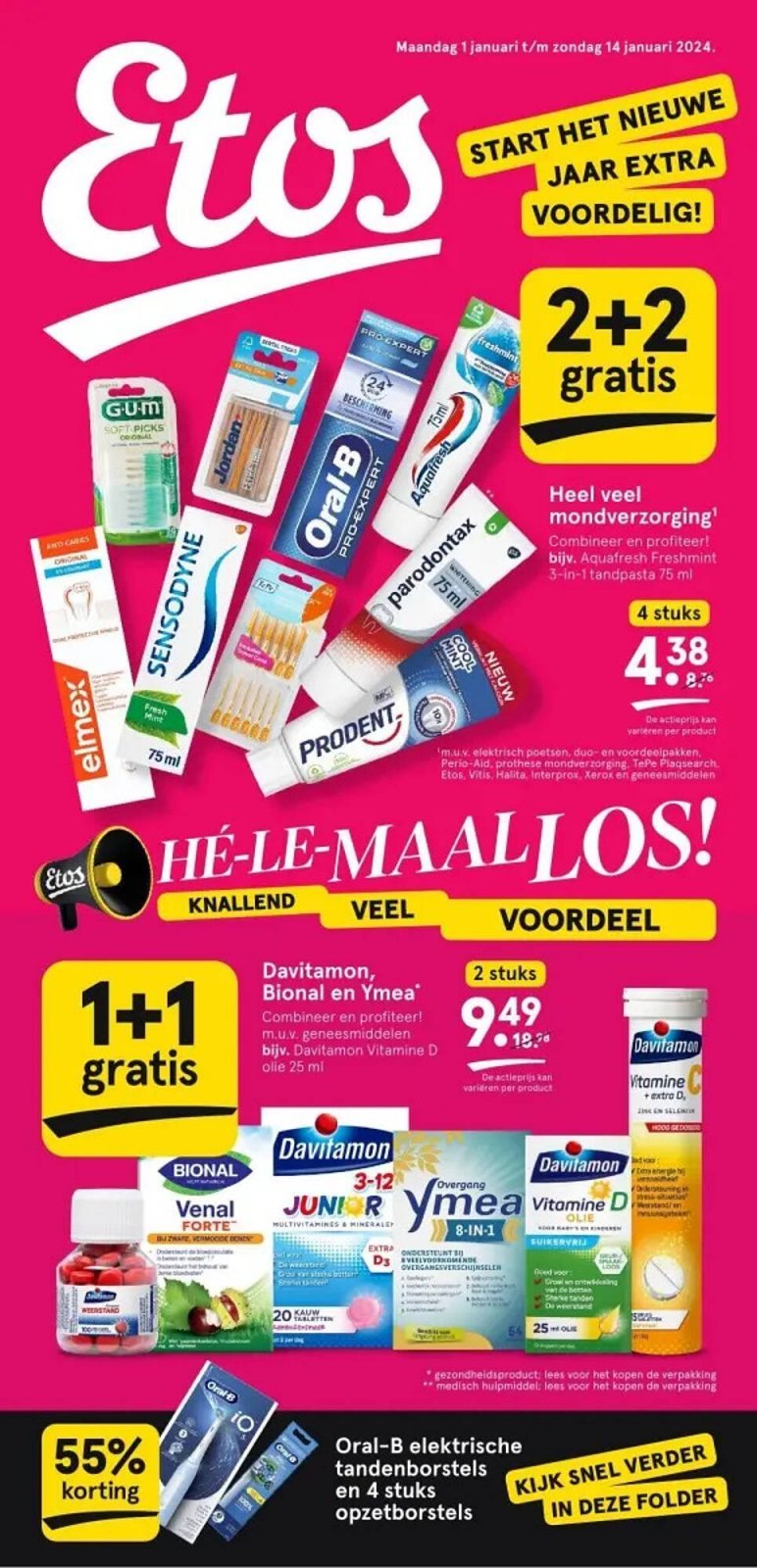 Etos Nieuwe Folder | Aanbiedingen voor Januari 2024 - folderscheck.nl